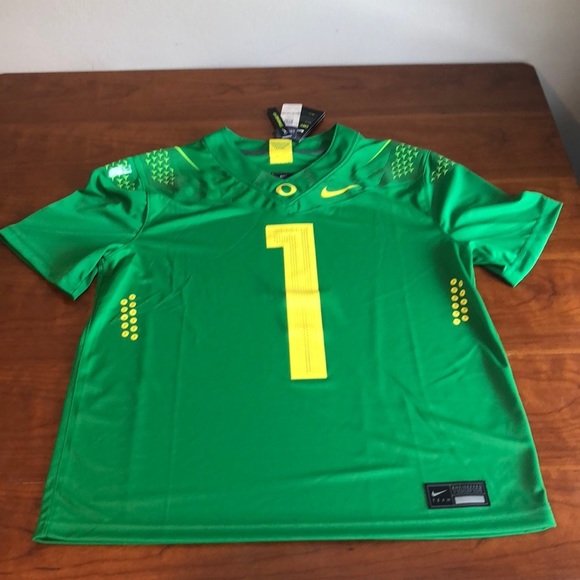 Nike | Shirts | Nike College Oregon Home Mens Game Football Jersey ...